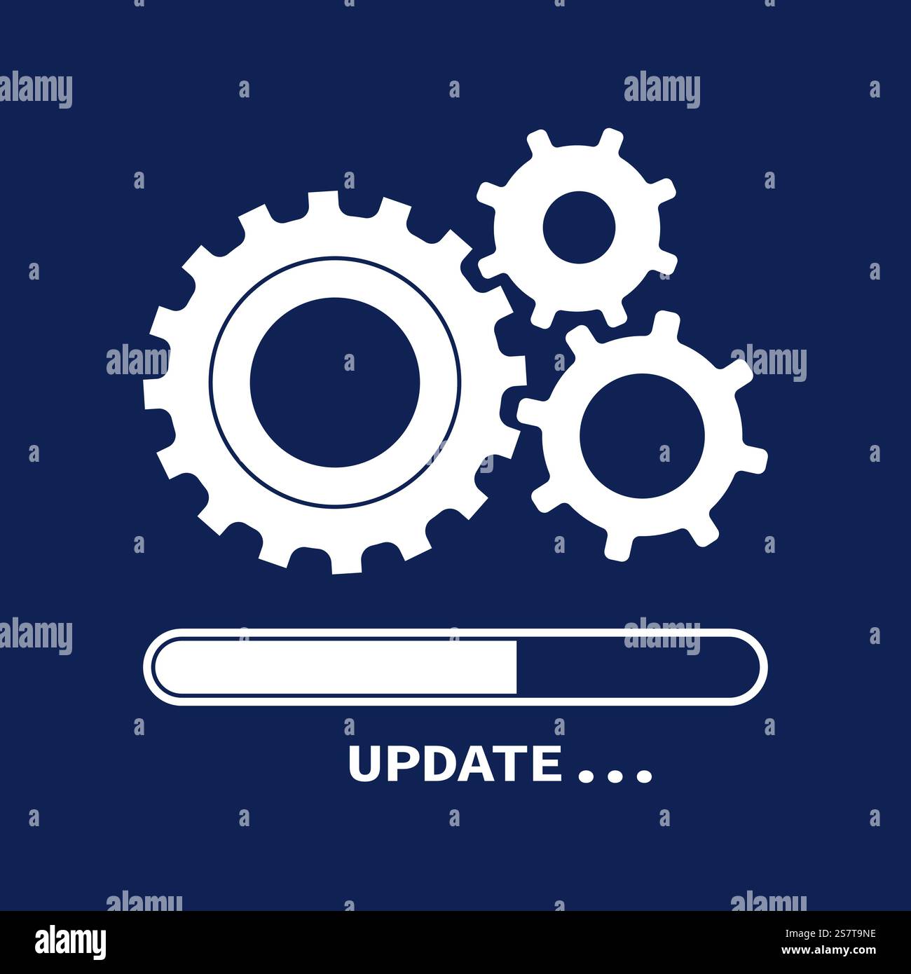 Update process icon. Upgrade or reload system progress. Software change, setup program symbol ...