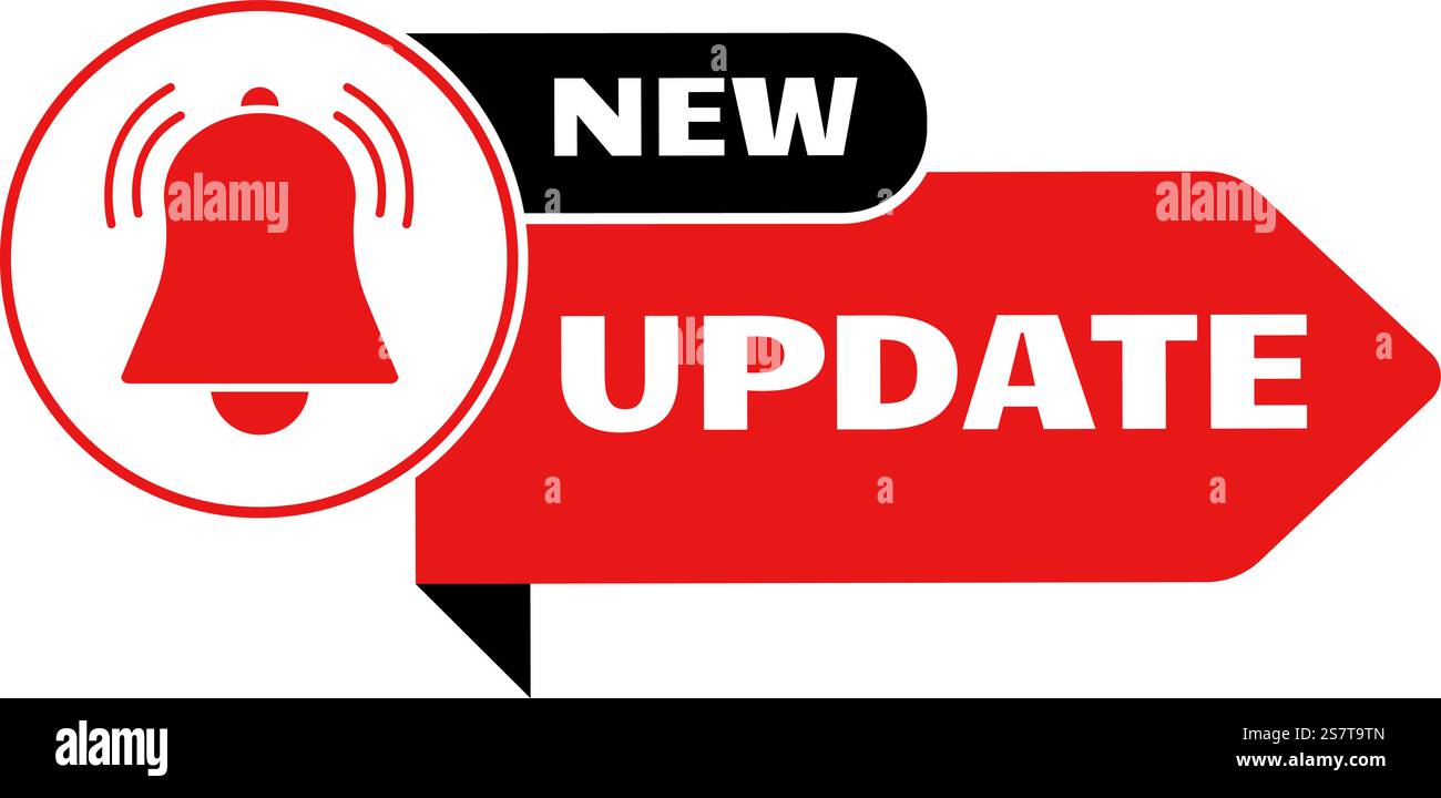 New update sticker now upgrade band icon banner for sale hi-res stock ...