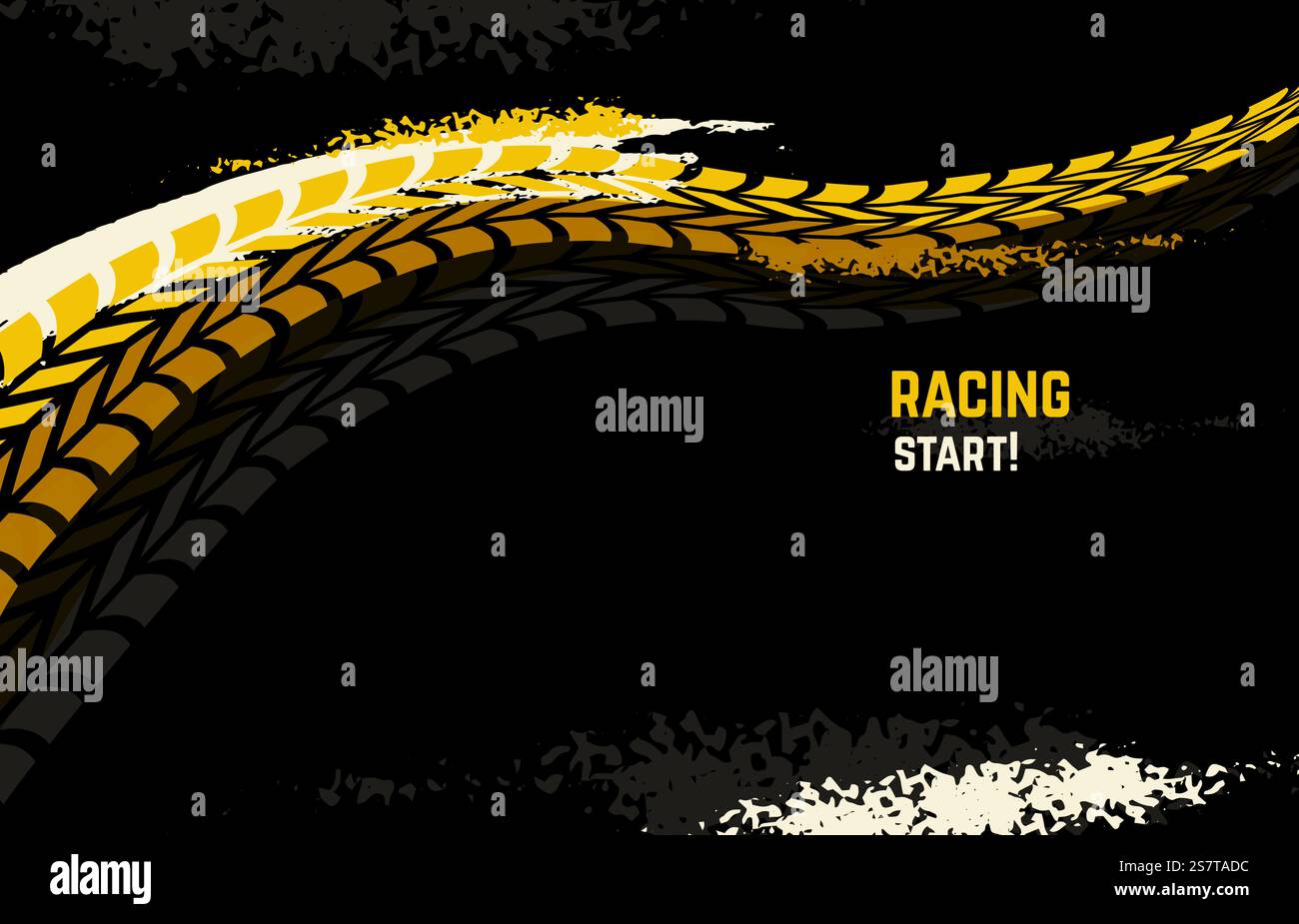 Automotive banner with tyre, abstract transport brochure, motorcycle ...