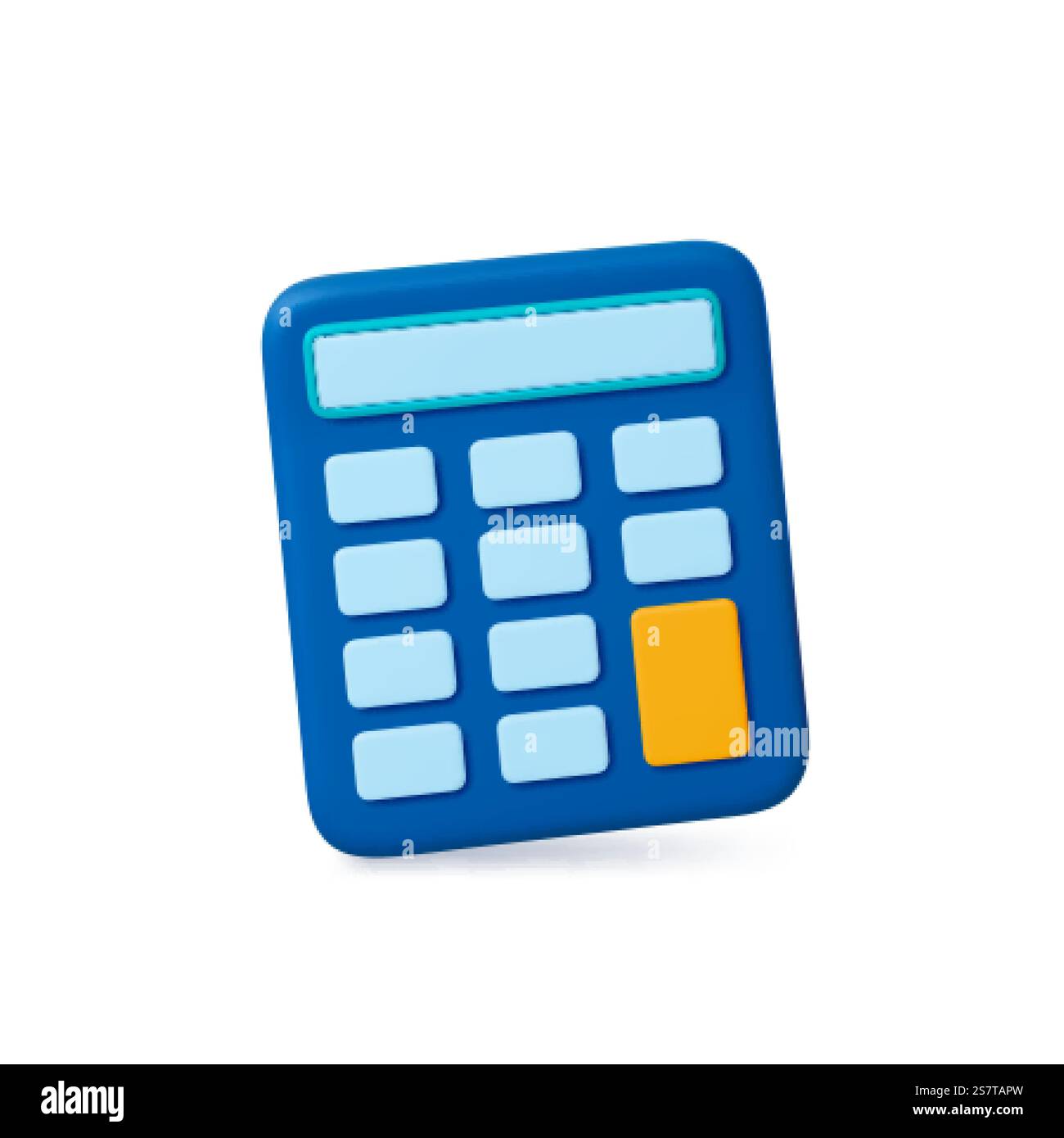 Calculator 3d icons. Financial, banking sign, isolated school tech ...