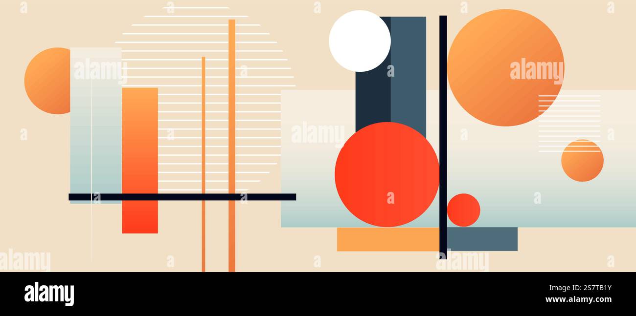 overlapping abstract background color modern geometric elements vector ...