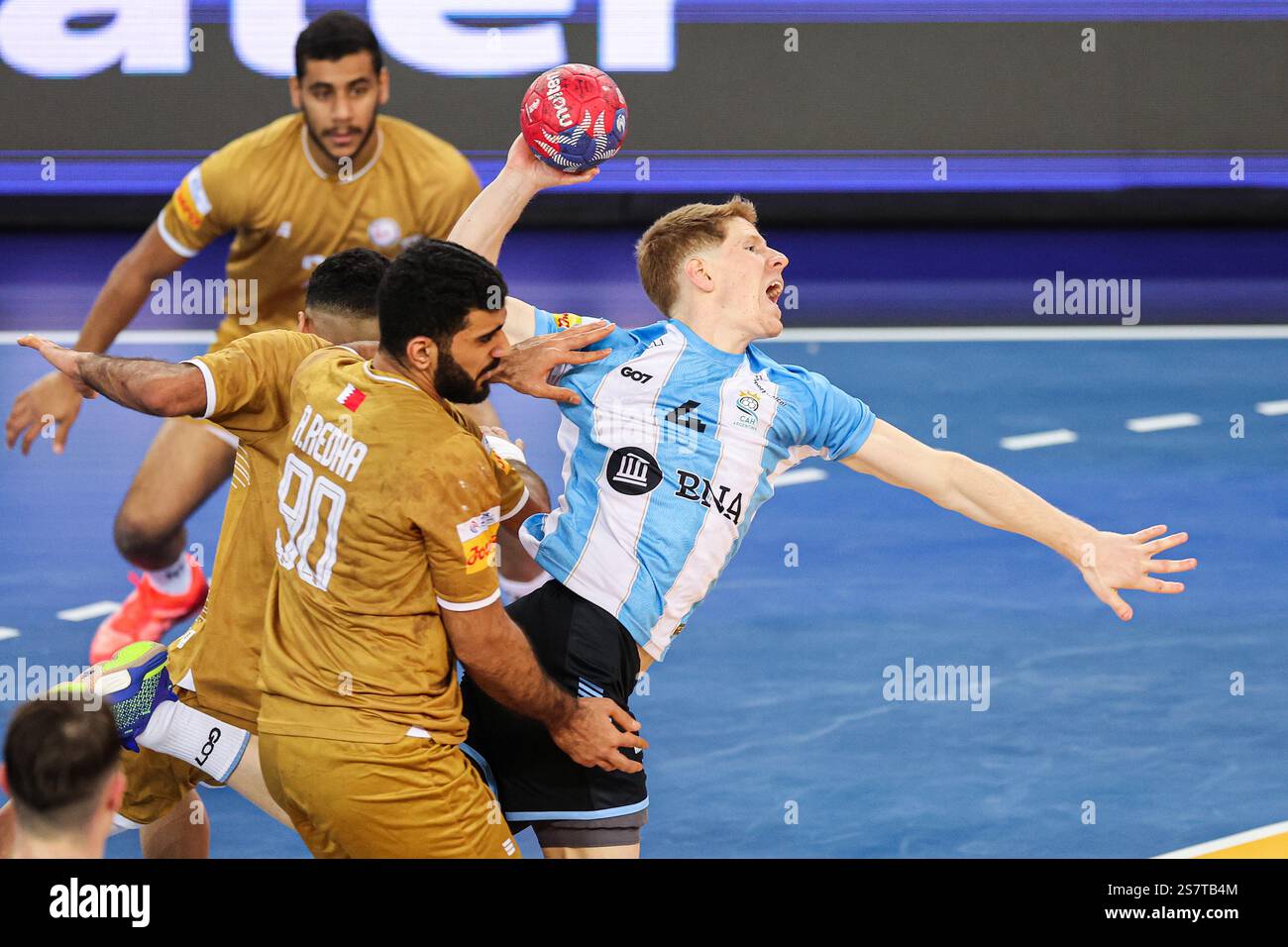 Zagreb, Zagreb. 19th Jan, 2025. Nicolas Bono of Argentina shoots the ...