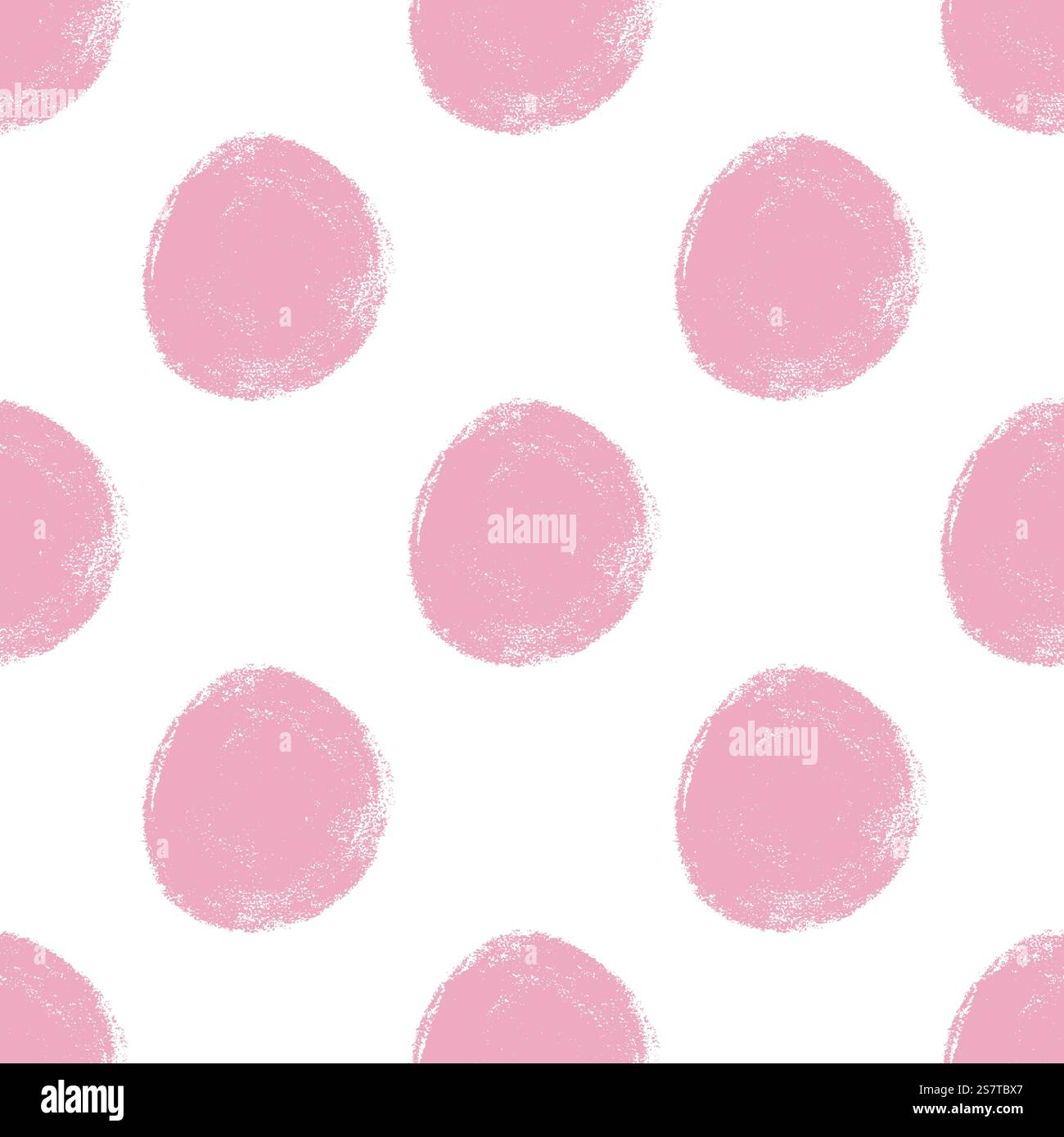 Polka dots abstract seamless pattern marker drawn. Circular spots ...