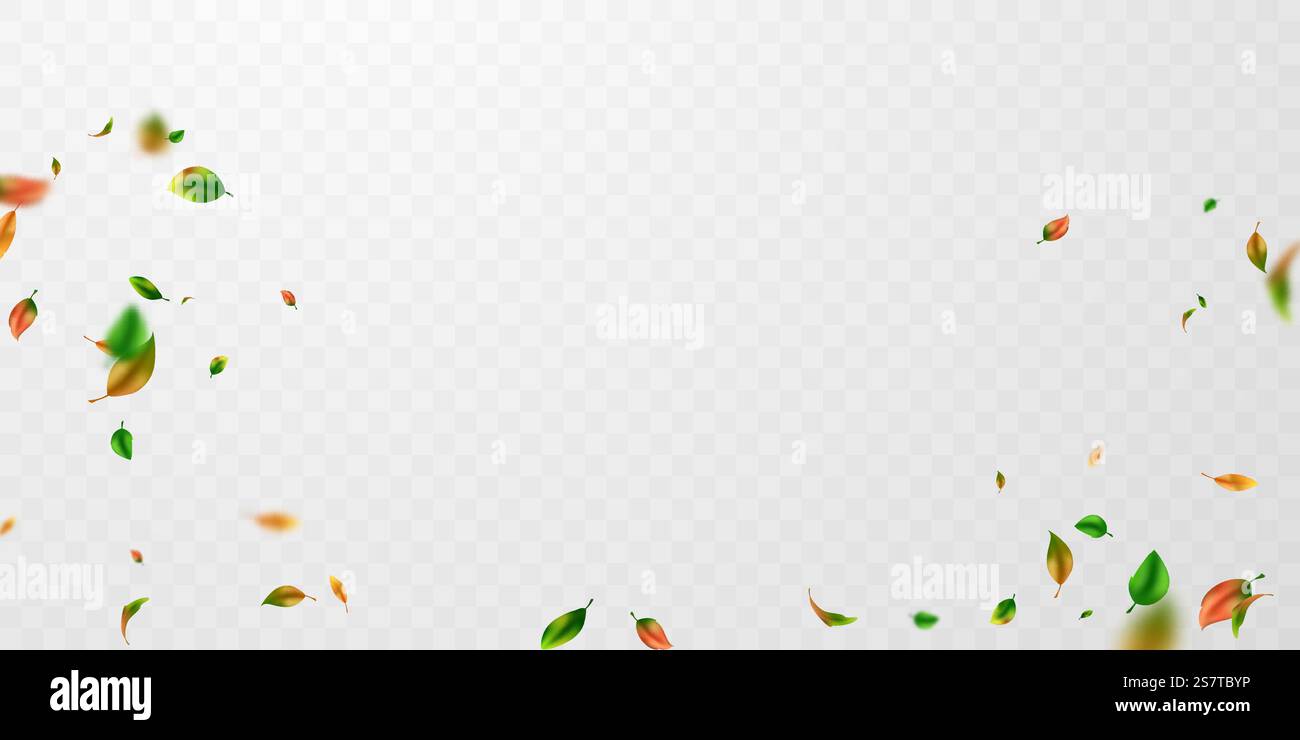 Leaves fluttering in the wind Stock Vector Images - Alamy