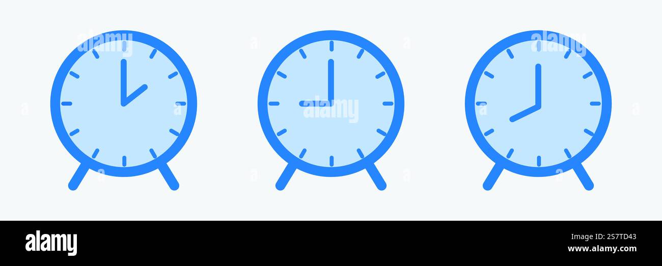 Clock icon with hour and minute Stock Vector Image & Art - Alamy
