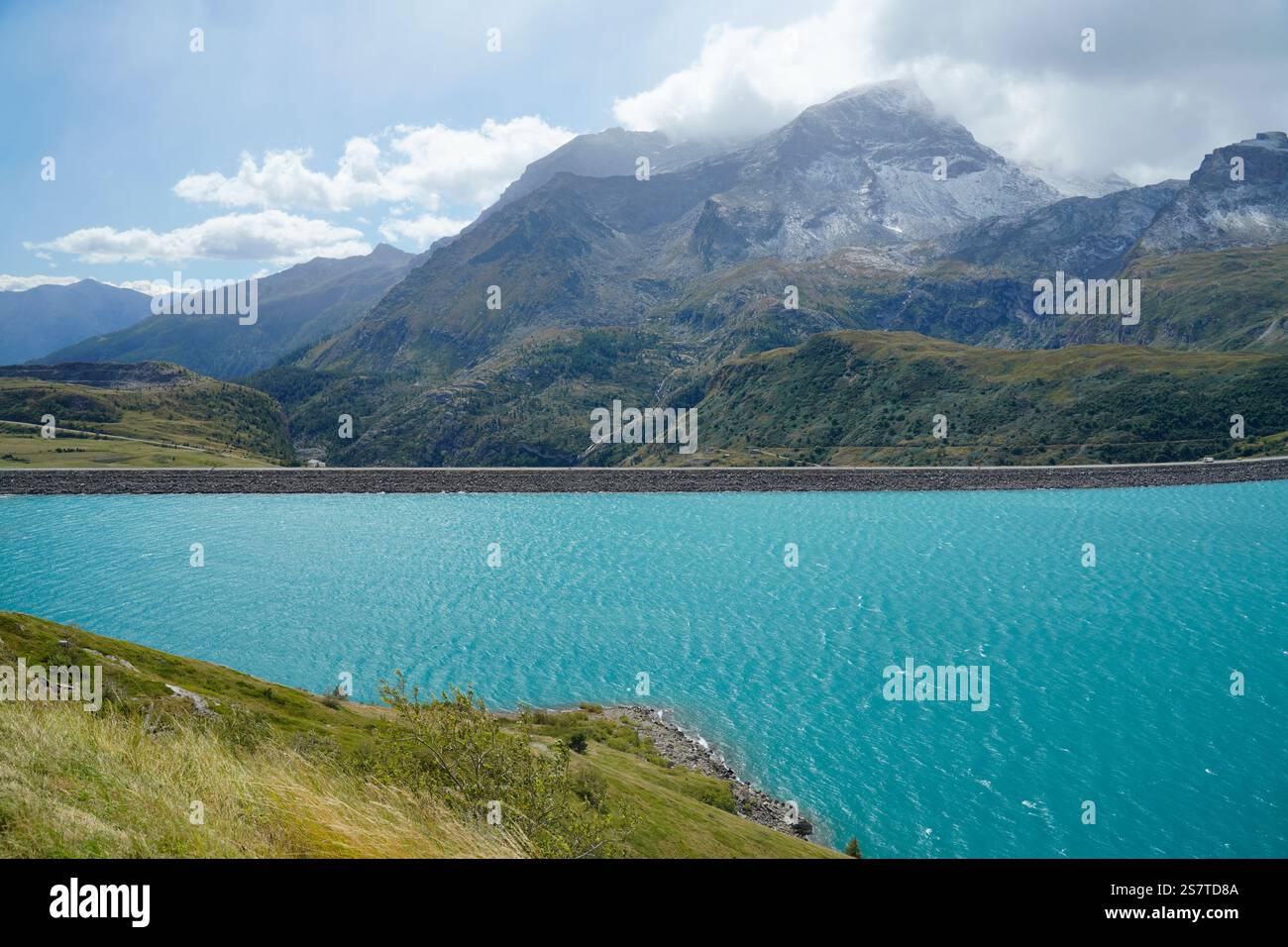 Lac du Mont Cenis, reservoir,Col du Mont ,Colle del Moncenisio,Mont ...
