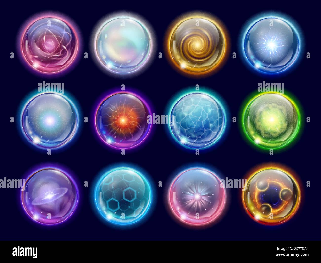 Static electricity plasma globe Stock Vector Images - Alamy