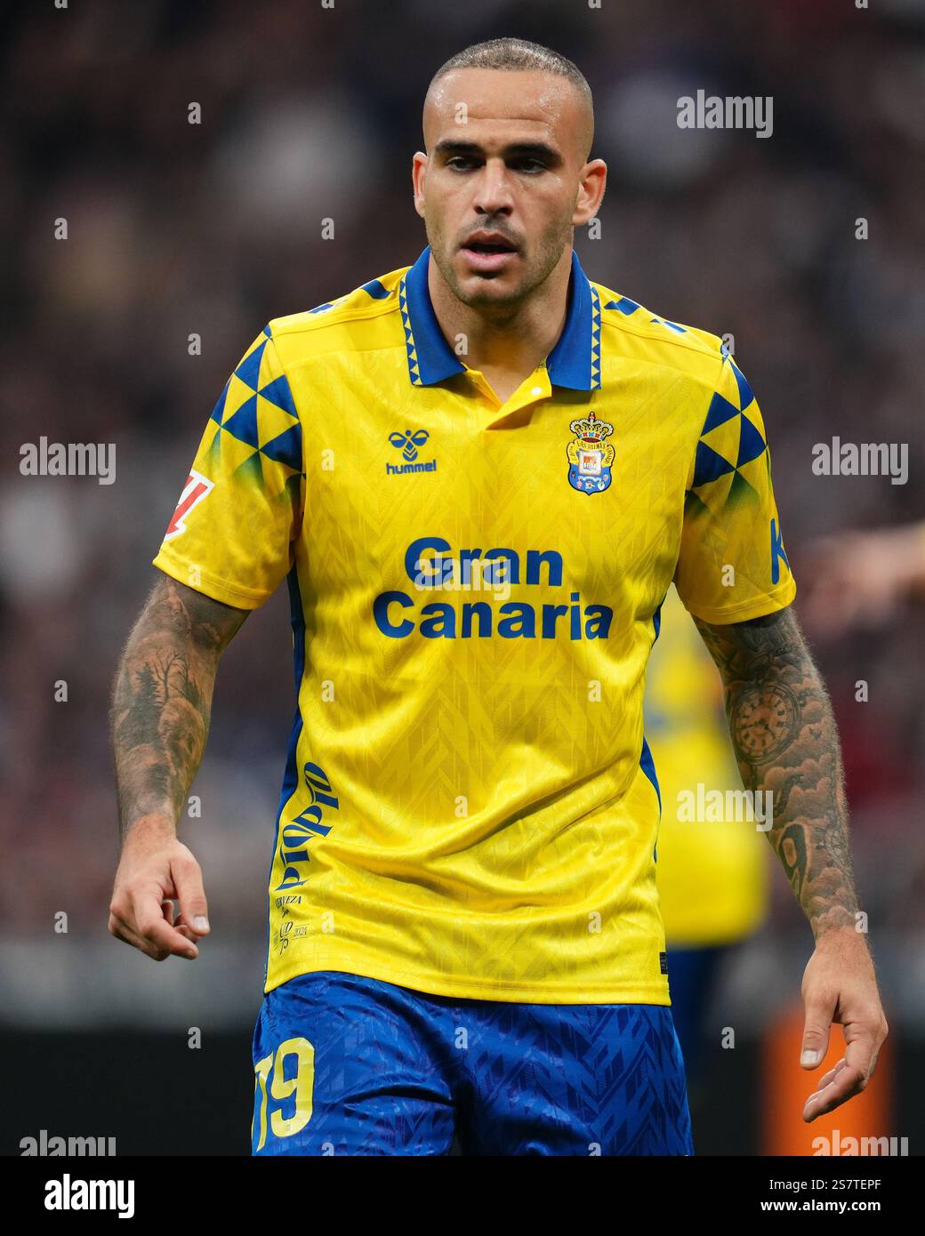 Madrid, Spain. 20th Jan, 2025. Sandro Ramirez of UD Las Palmas during ...