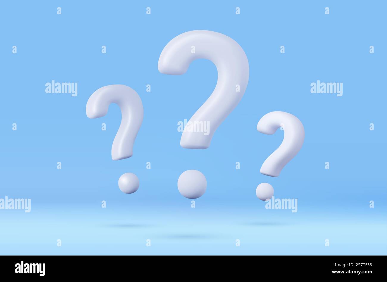 3d Question Mark Icon Sign Or Ask Faq And Qa Answer Solution