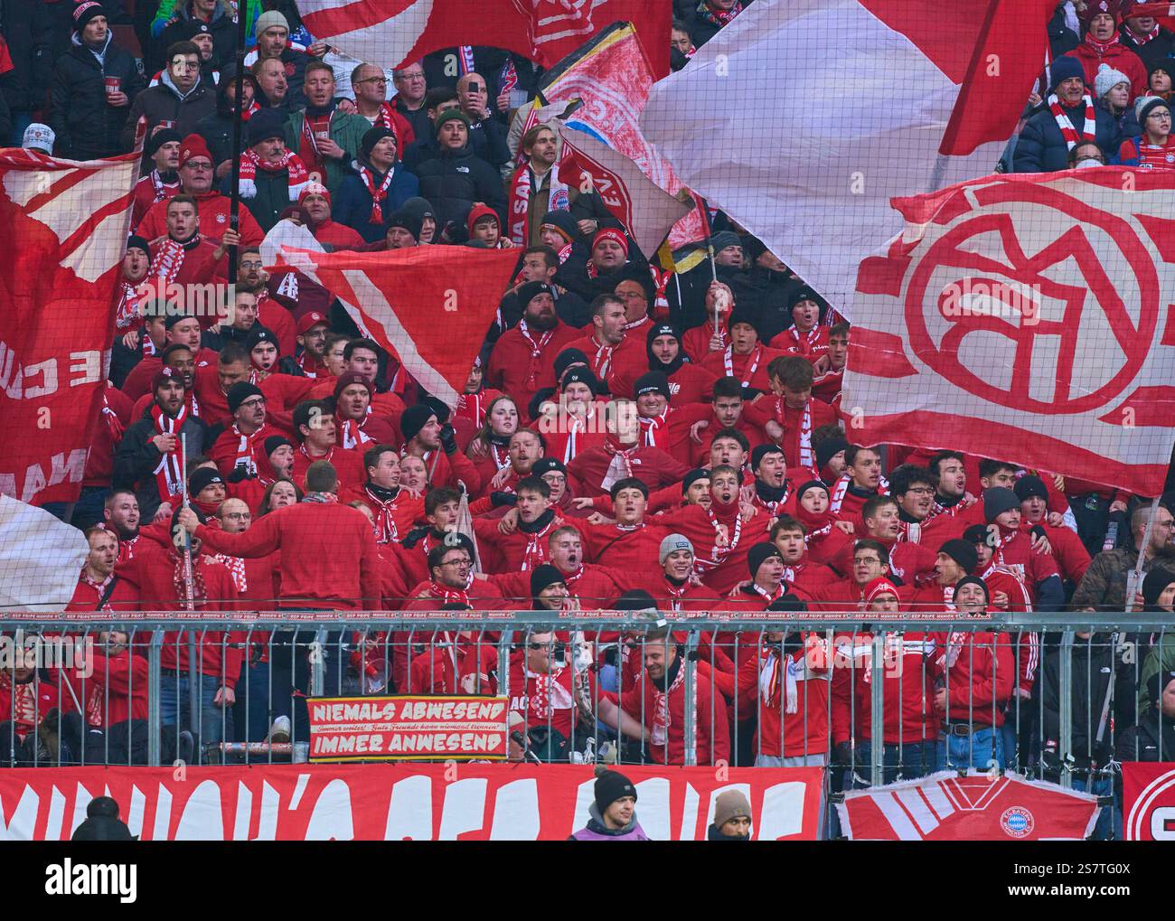 FCB fans demonstrate for red and white FCB jerseys in the match FC ...