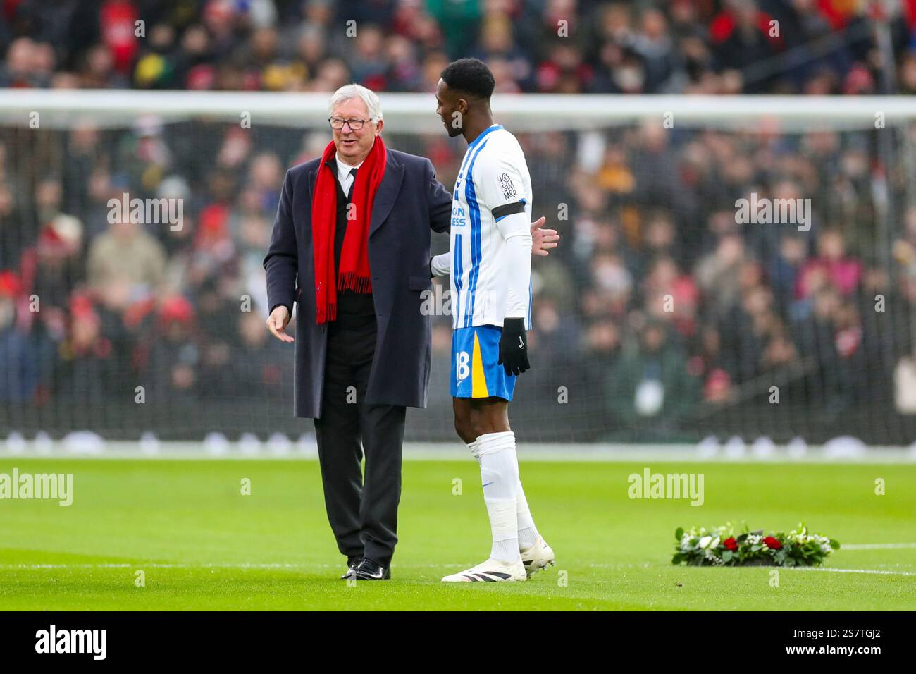 Sir Alex Ferguson with Brighton & Hove Albion forward Danny Welbeck (18 ...