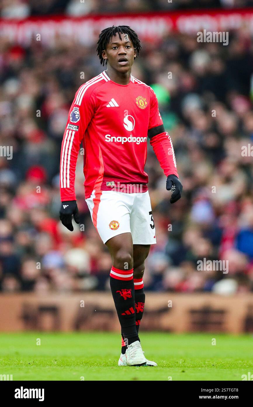 Manchester United midfielder Kobbie Mainoo (37) during the Manchester ...