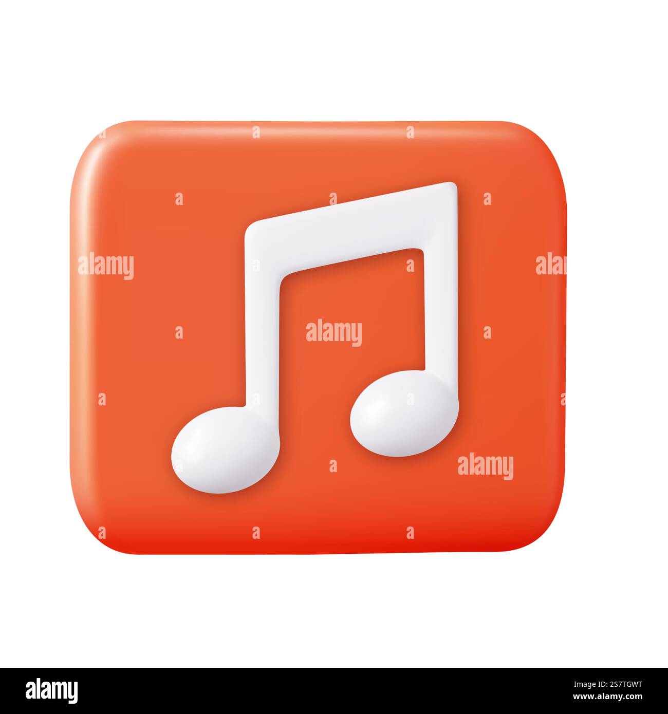 3d Note symbol icon. Audio compositions and sonatas. Decoration element ...