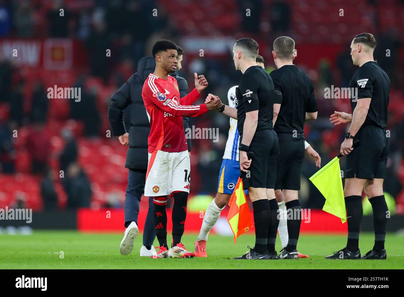 Manchester, UK. 19th Jan, 2025. Manchester United midfielder Amad ...