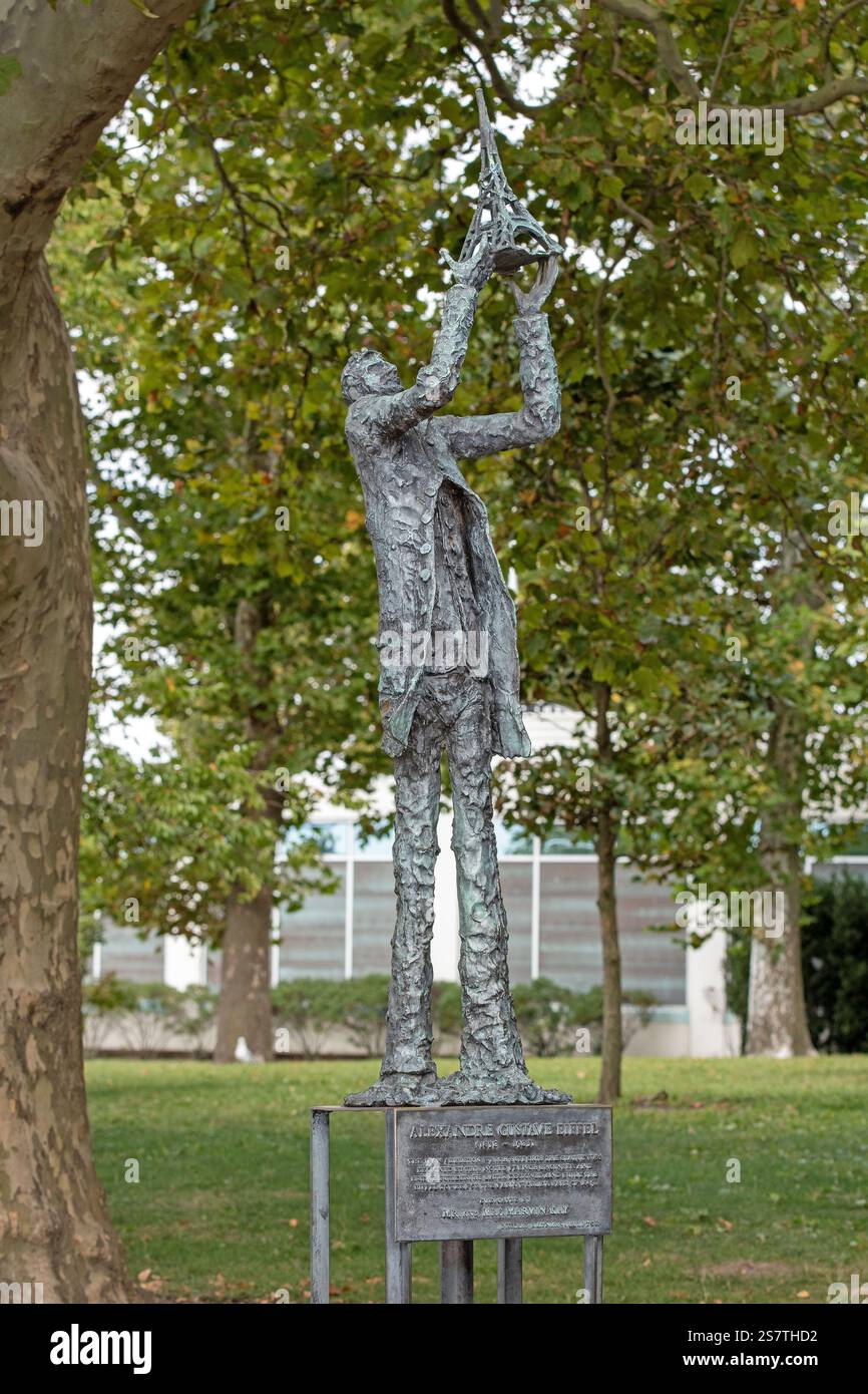 Bronze statue of the french engineer Alexandre Gustave Eiffel ( 1832 ...