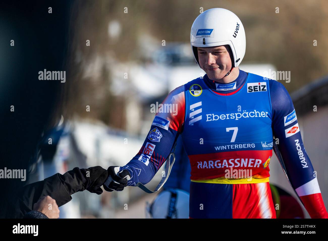 Marcus Mueller (USA), Ebersp?cher FIL Rodel Weltcup, 2. Lauf ...