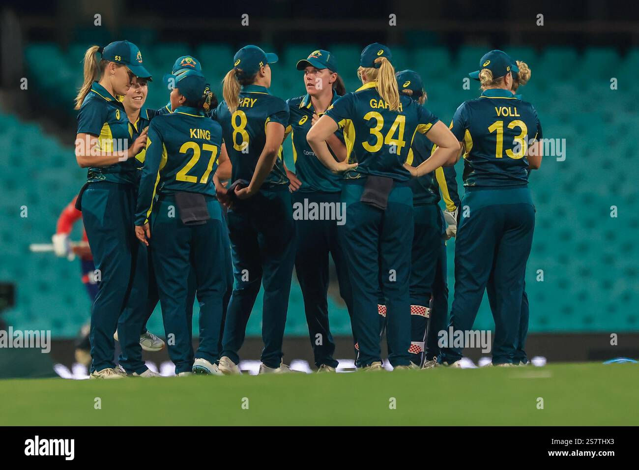 Sydney, Australia. 20th Jan, 2025. Megan Schutt of Australia celebrates ...