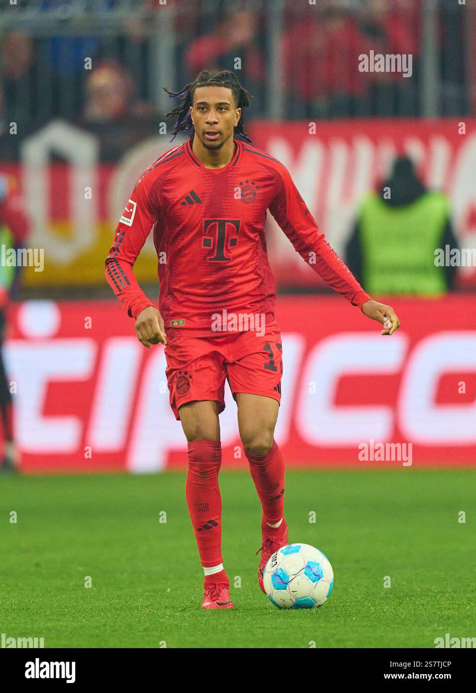 Michael Olise (FCB 17) in the match FC BAYERN MUENCHEN - VFL WOLFSBURG 3-2 on Jan 18, 2025 in ...