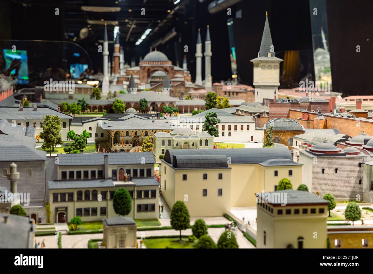 Istanbul Historical Peninsula Model Exhibition in Miniaturk. Istanbul ...
