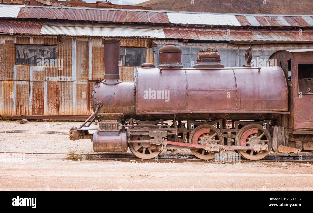 the haunting beauty of Pulacayo's abandoned trains Stock Photo - Alamy