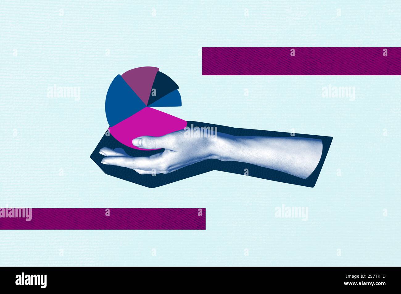 Trend artwork composite 3D photo collage design of symbol silhouette ...