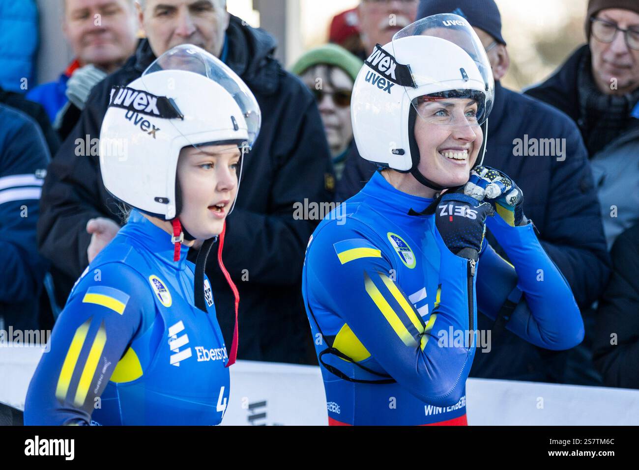 Winterberg, Deutschland. 18th Jan, 2025. Olena Stetskiv und Oleksandra ...