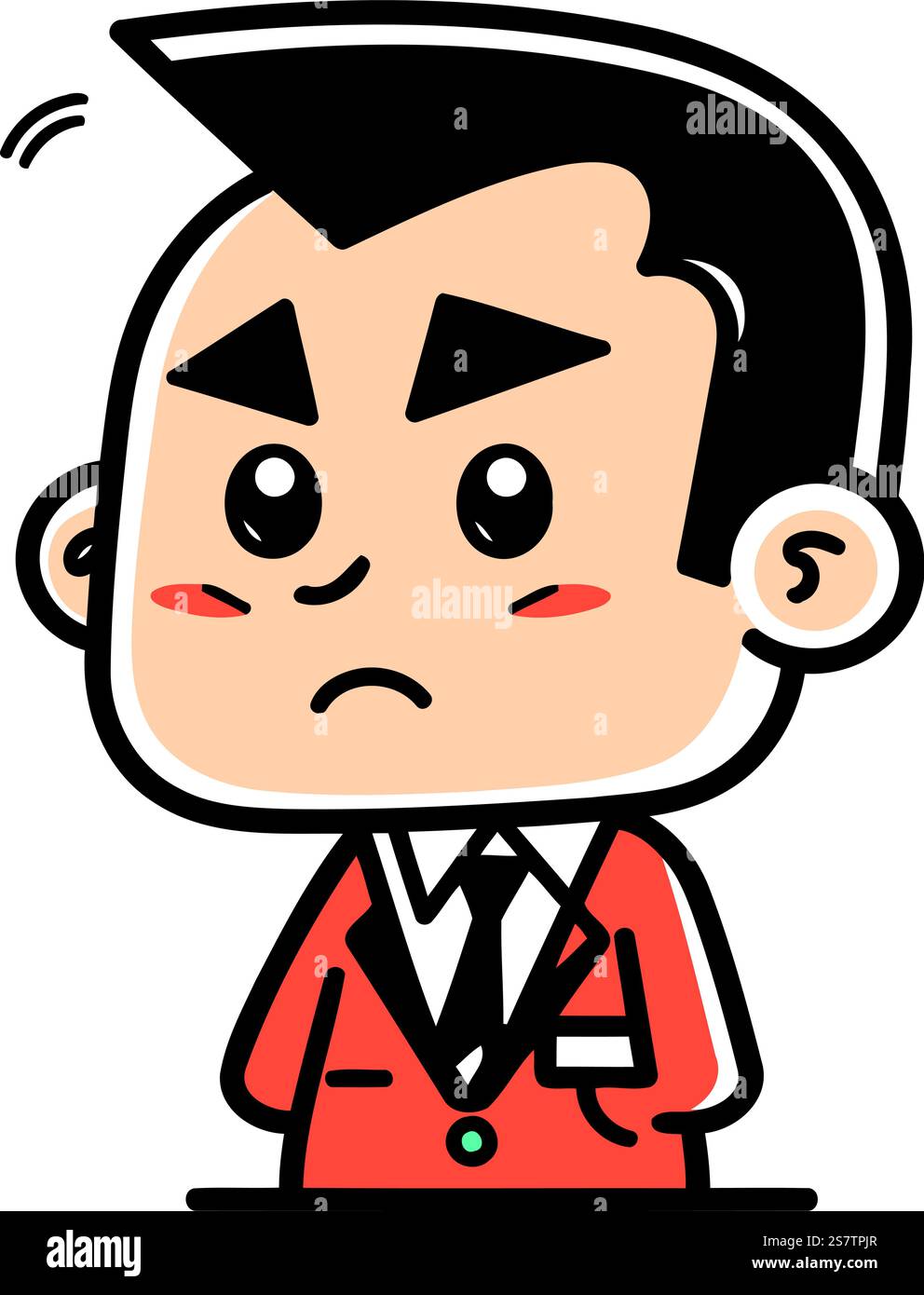 Angry Businessman Vector Cartoon Illustration Stock Vector Image & Art ...