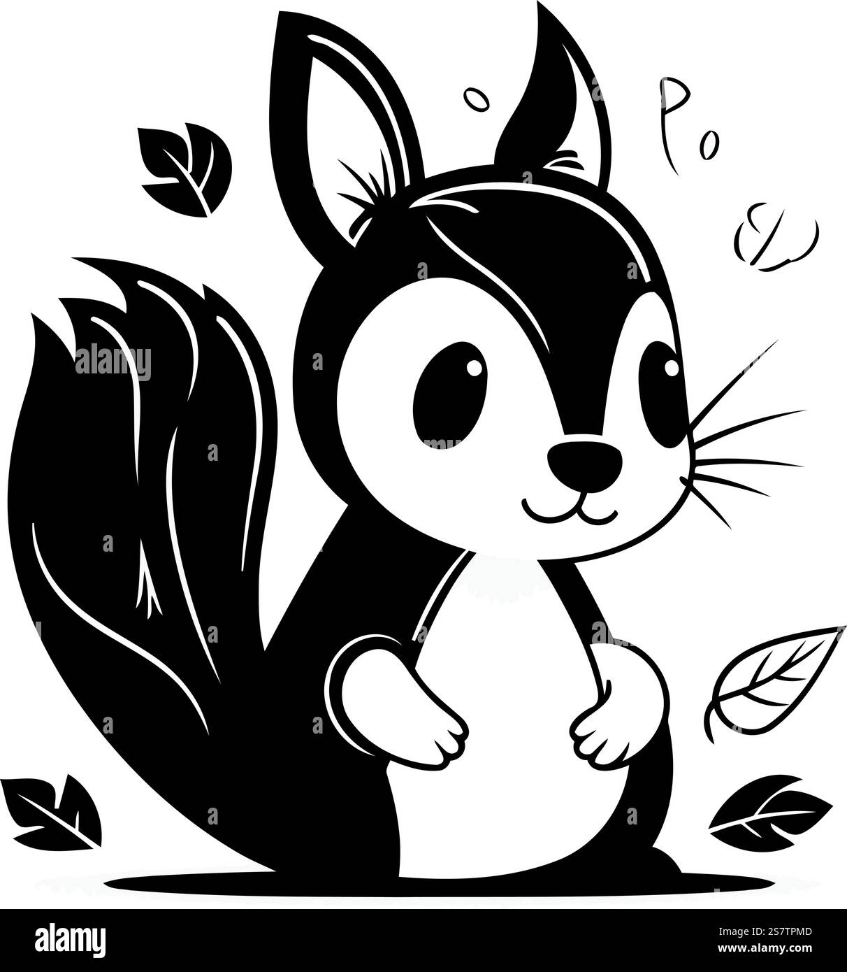 Cute cartoon chipmunk. Vector illustration for your design Stock Vector ...