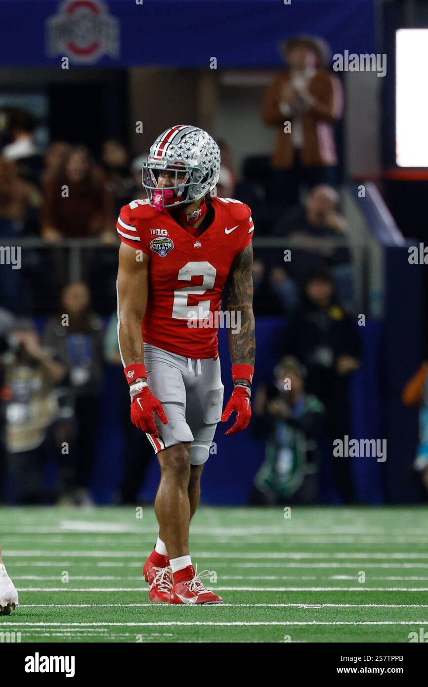 Ohio State wide receiver Emeka Egbuka (2) lines up for the snap during ...