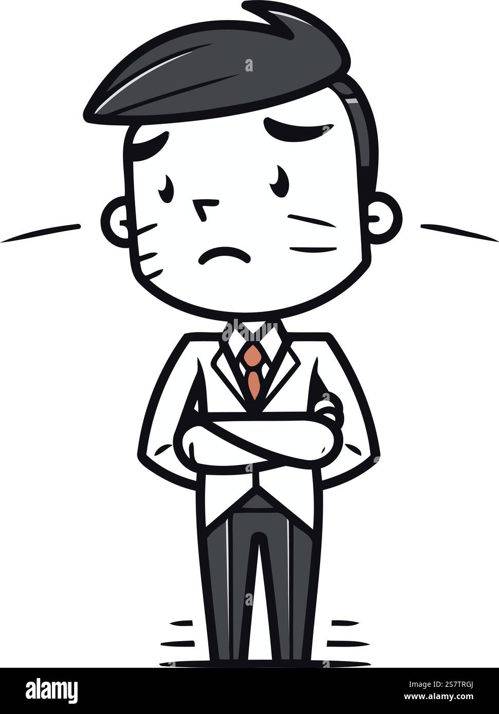Angry Businessman Cartoon Vector Illustration Stock Vector Image & Art ...