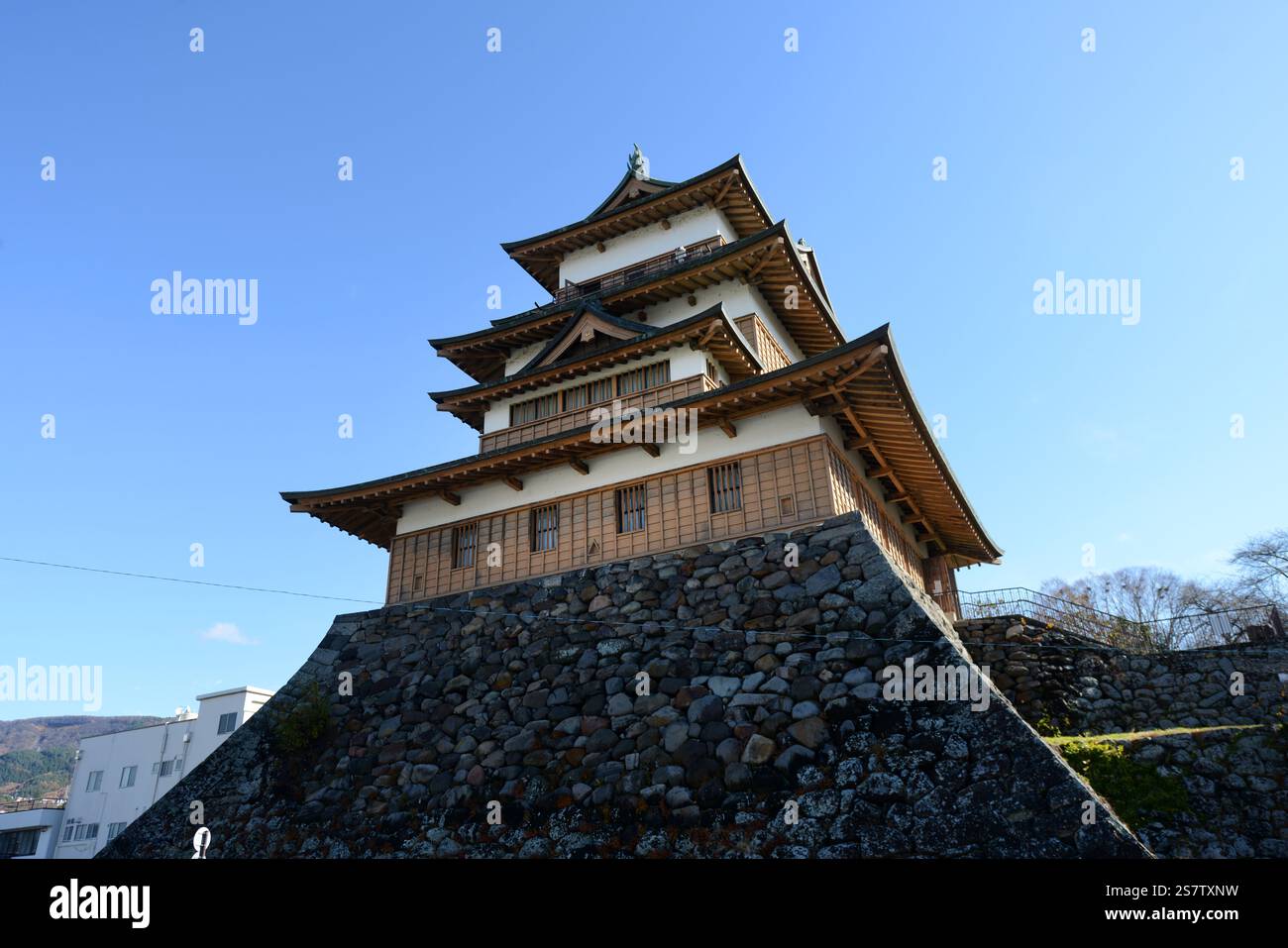 The Takashima Castle in Nagano prefecture, Japan Stock Photo - Alamy