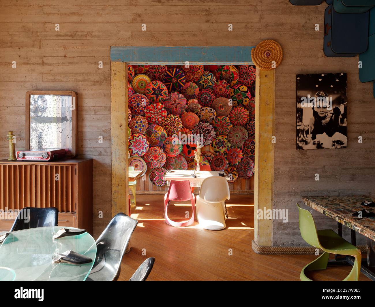 Interior of the trendy interior designed Mega Loft Restaurant in the ...