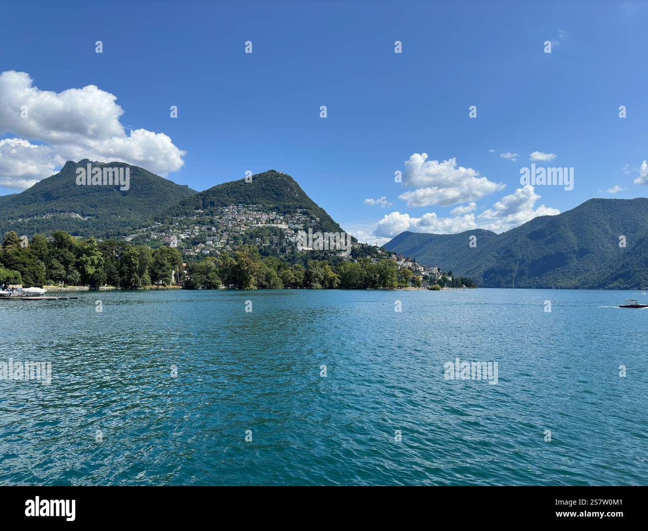 Lake Lugano in Switzerland Stock Photo - Alamy