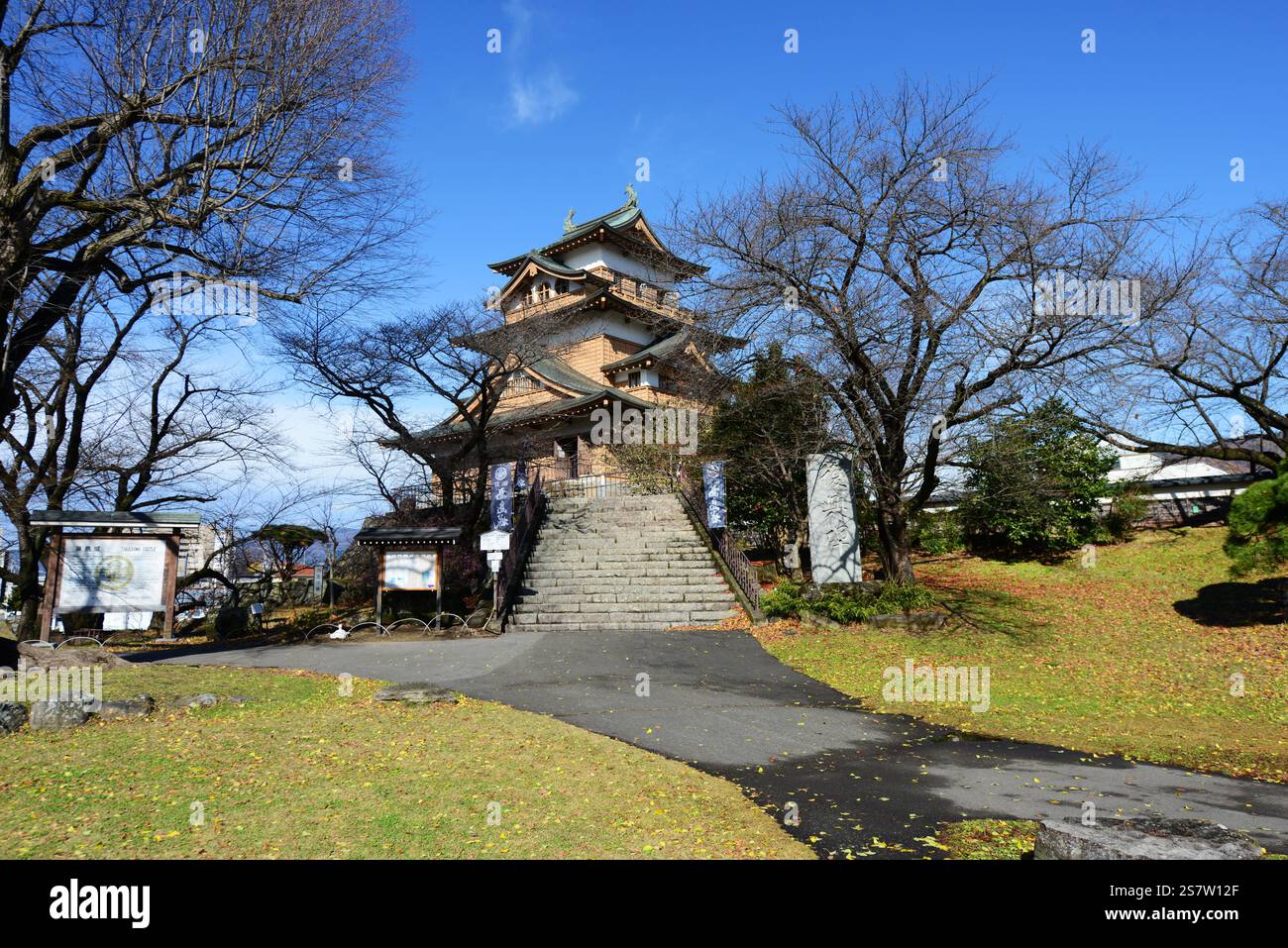 The Takashima Castle in Nagano prefecture, Japan Stock Photo - Alamy