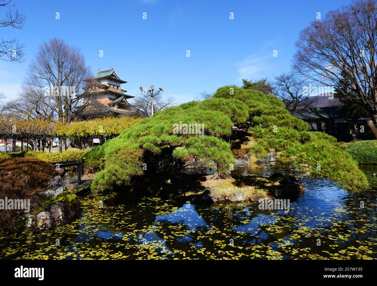 The Takashima Castle in Nagano prefecture, Japan Stock Photo - Alamy