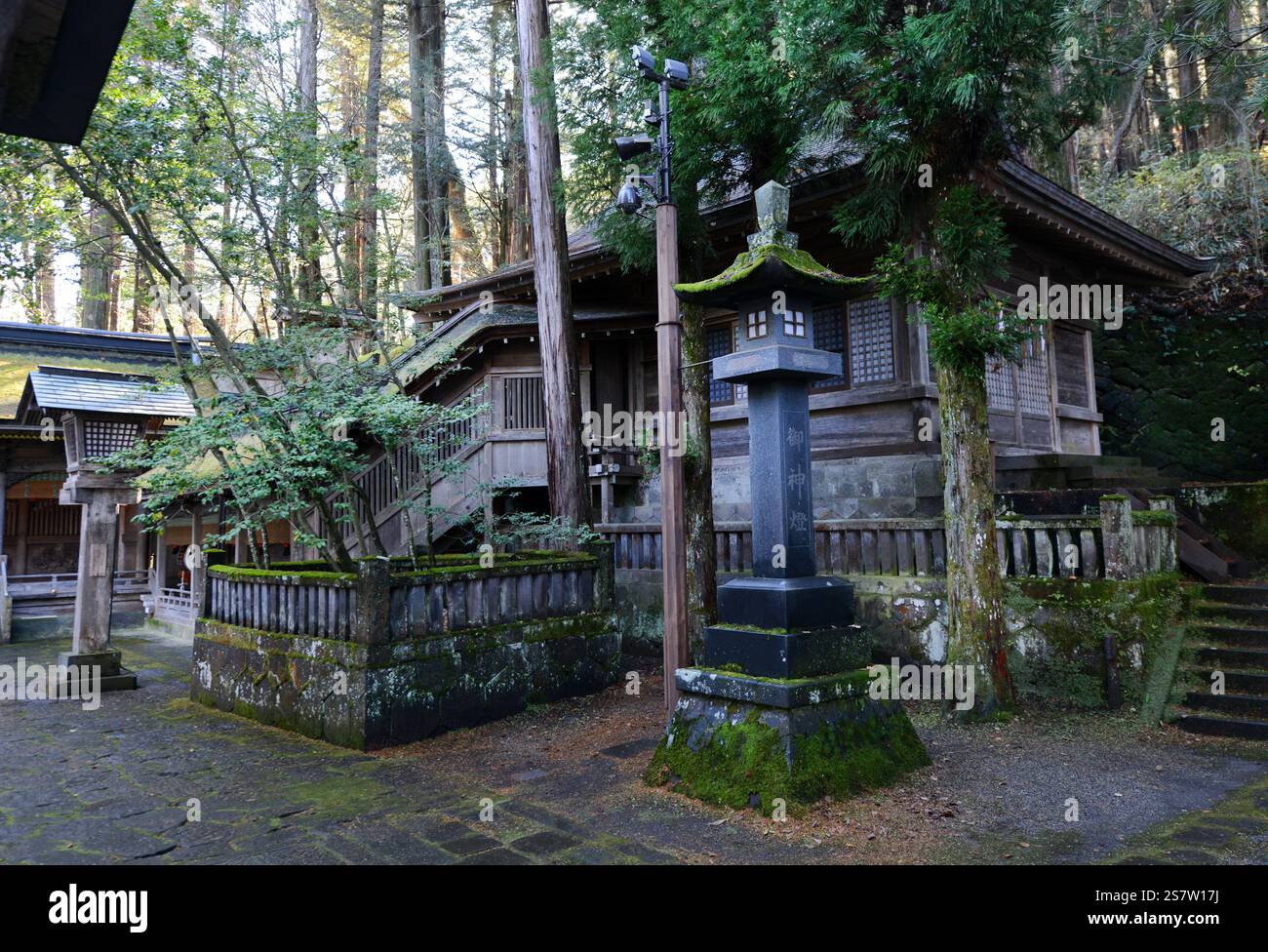 The Taisha Kamisha Honmiya Shinto shrine in Suwa, Nagano prefecture, Japan Stock Photo - Alamy