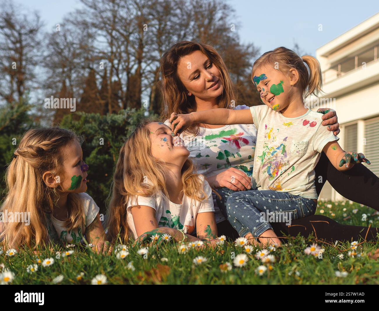 Family three together training hi-res stock photography and images - Alamy