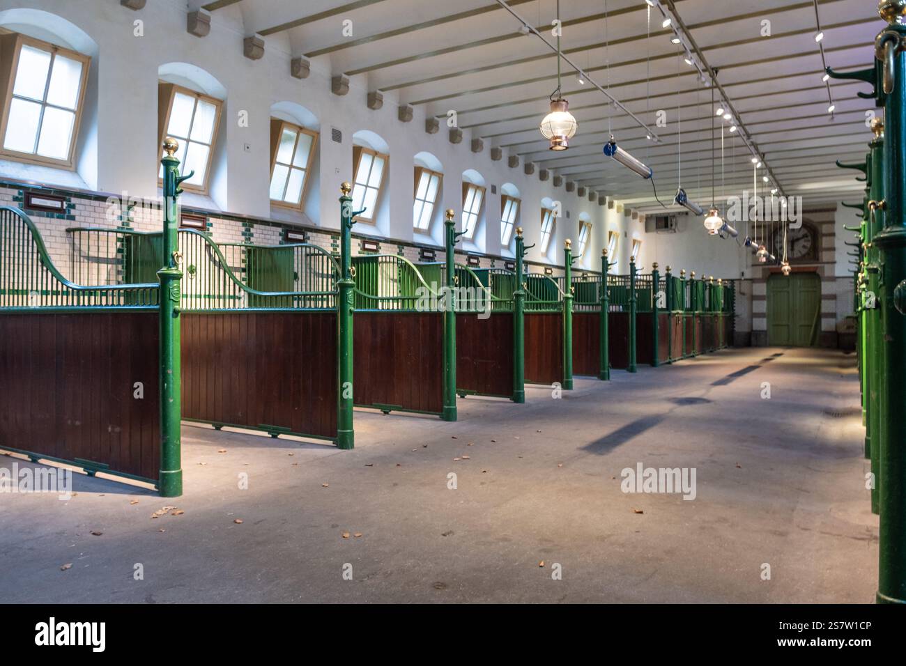 Royal horse stables on display in stables of Dutch Paleis Het Loo for ...