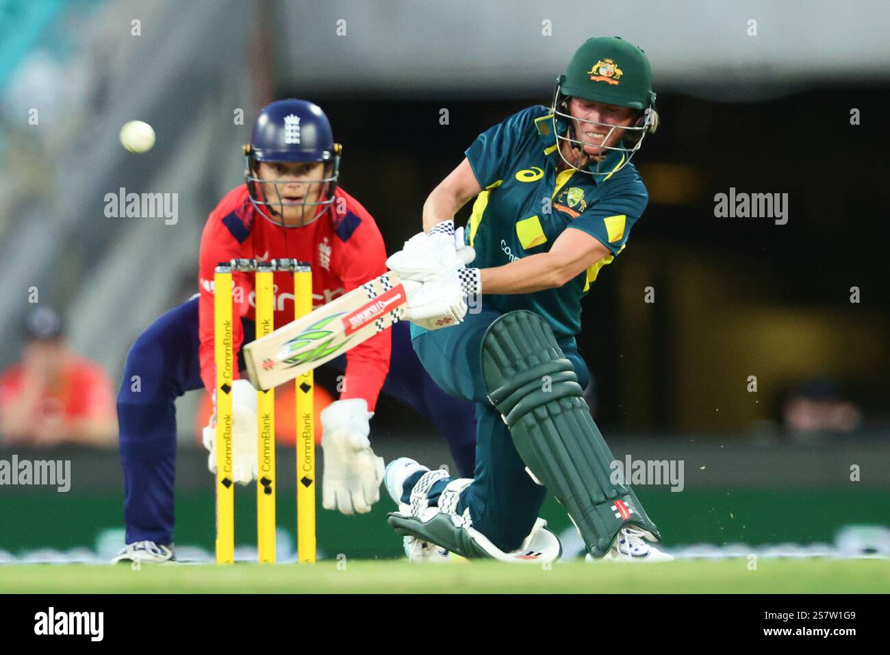 Sydney, Australia. 20th Jan, 2025. Phoebe Litchfield of Australia hits ...