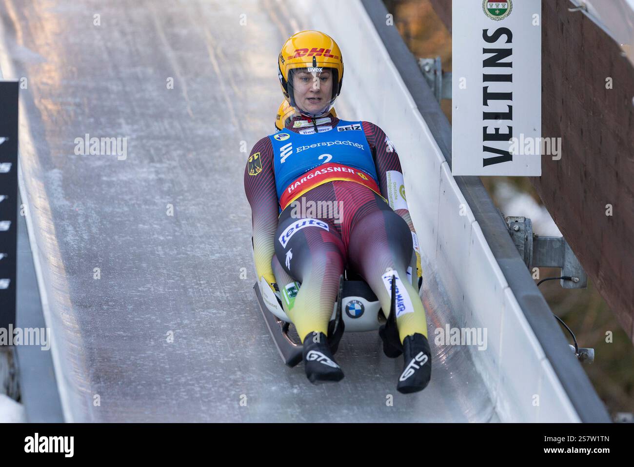 Winterberg, Deutschland. 18th Jan, 2025. Dajana Eitberger, Magdalena Matschina (GER). Ebersp ...