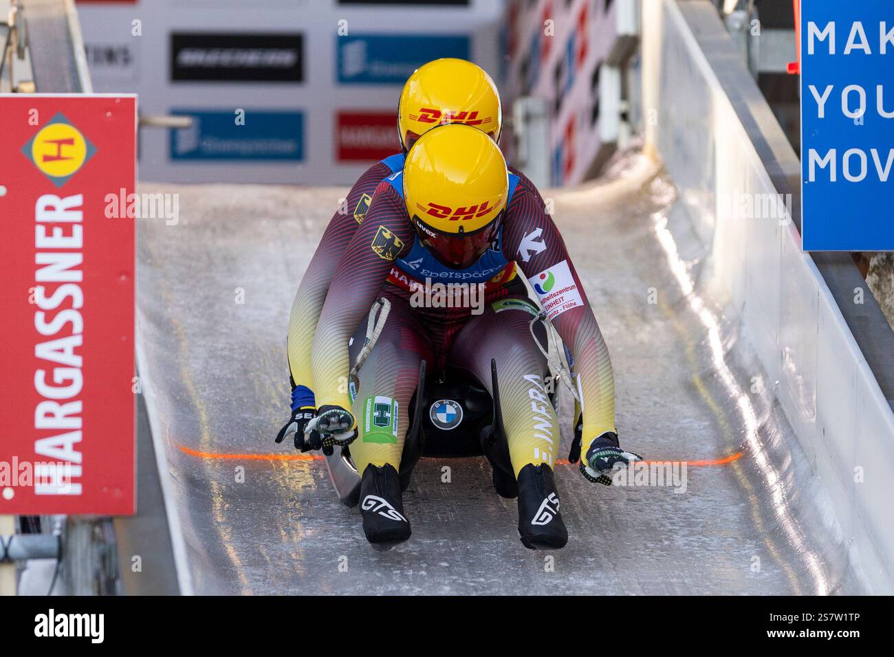 Winterberg, Deutschland. 18th Jan, 2025. Jessica Degenhardt, Cheyenne Rosenthal (GER). Ebersp ...