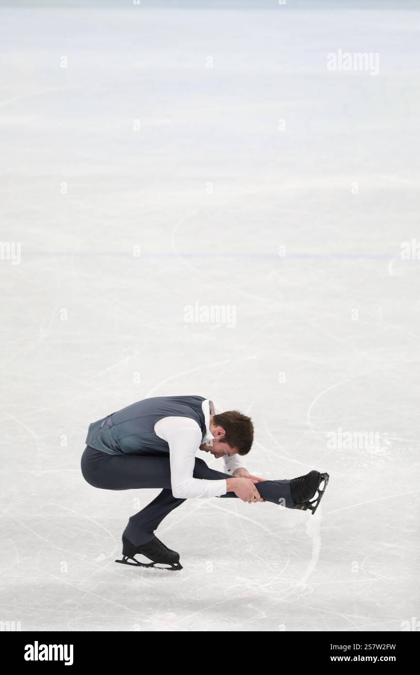FEB 10, 2022 - Beijing, China: Morisi Kvitelashvili of Georgia skates ...