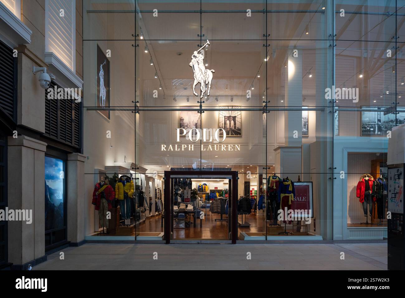 Ralph Lauren Polo store in Gunwharf Quays, Portsmouth. January 2025 ...