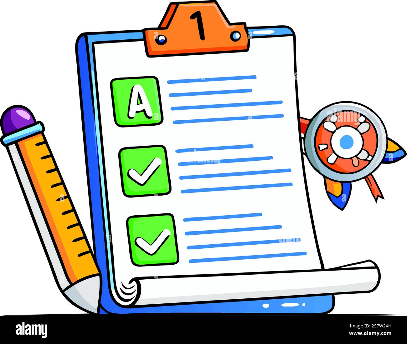 Colorful educational checklist design with AI integration, vibrant ...