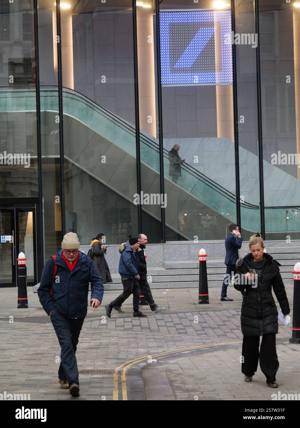 Deutsche Bank office building Moorgate, City of London, UK Stock Photo ...