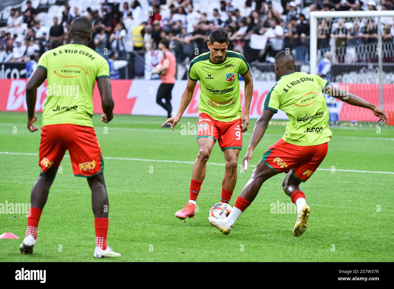 Daniel Amorim, player of Valo Clube during warm-up for the game between ...