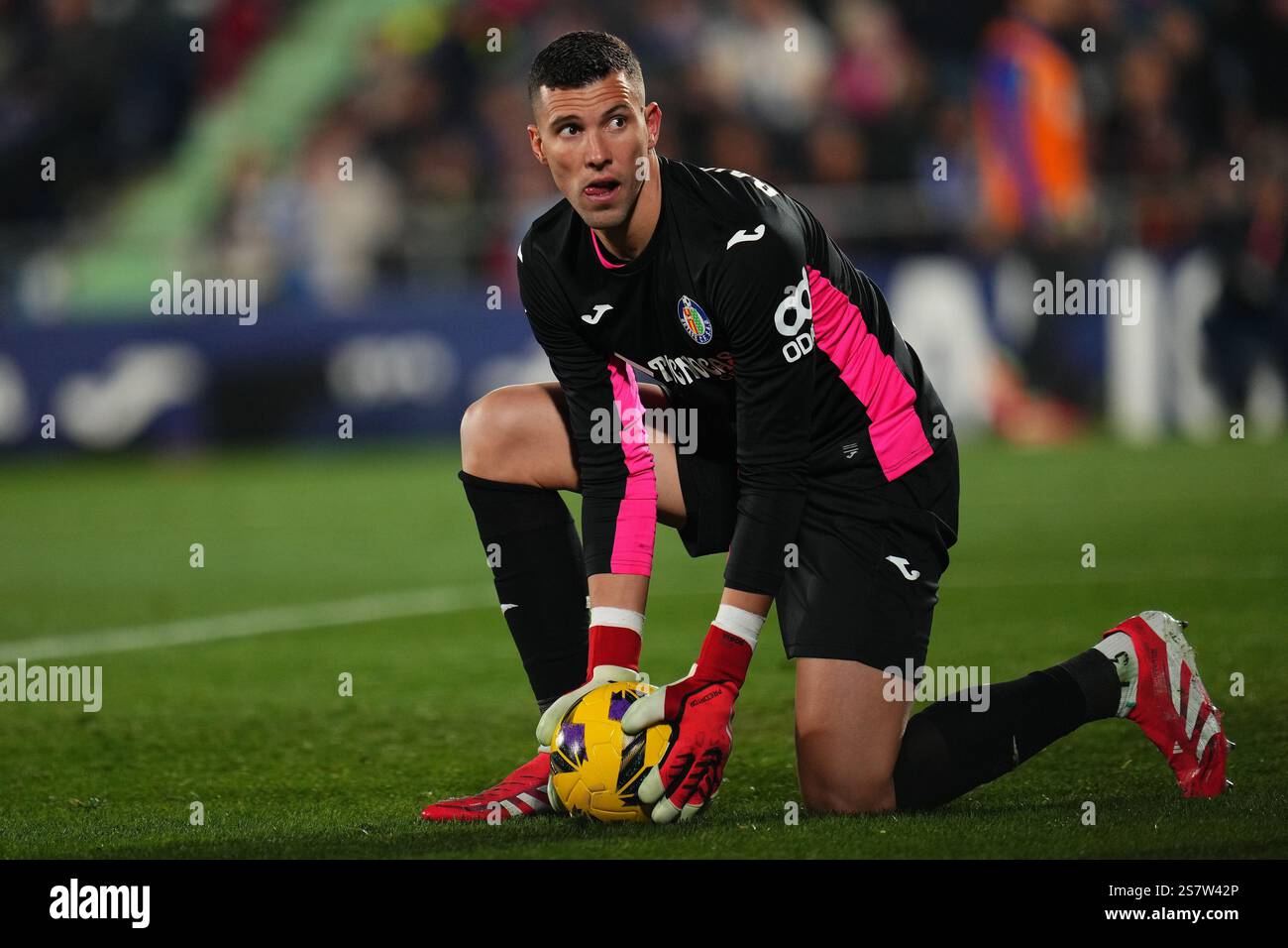 David Soria of Getafe CF during the La Liga EA Sports, date 20 between ...