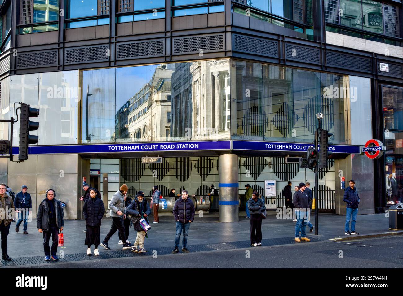 Tottenham Court Road Station entrance, Oxford Street, London, England ...