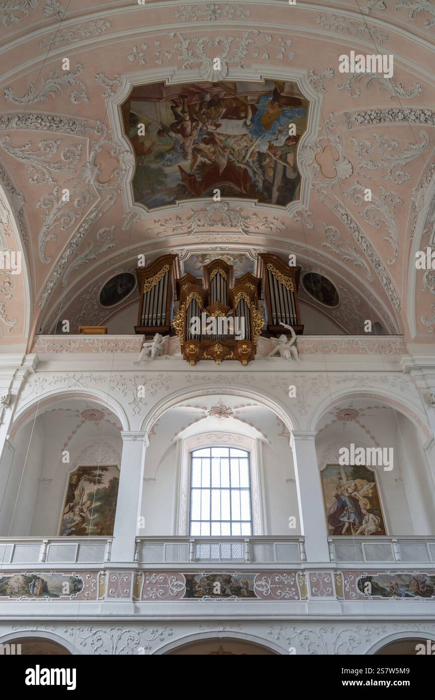 Organ loft of the Church of the Guardian Angels, built in the 17th ...