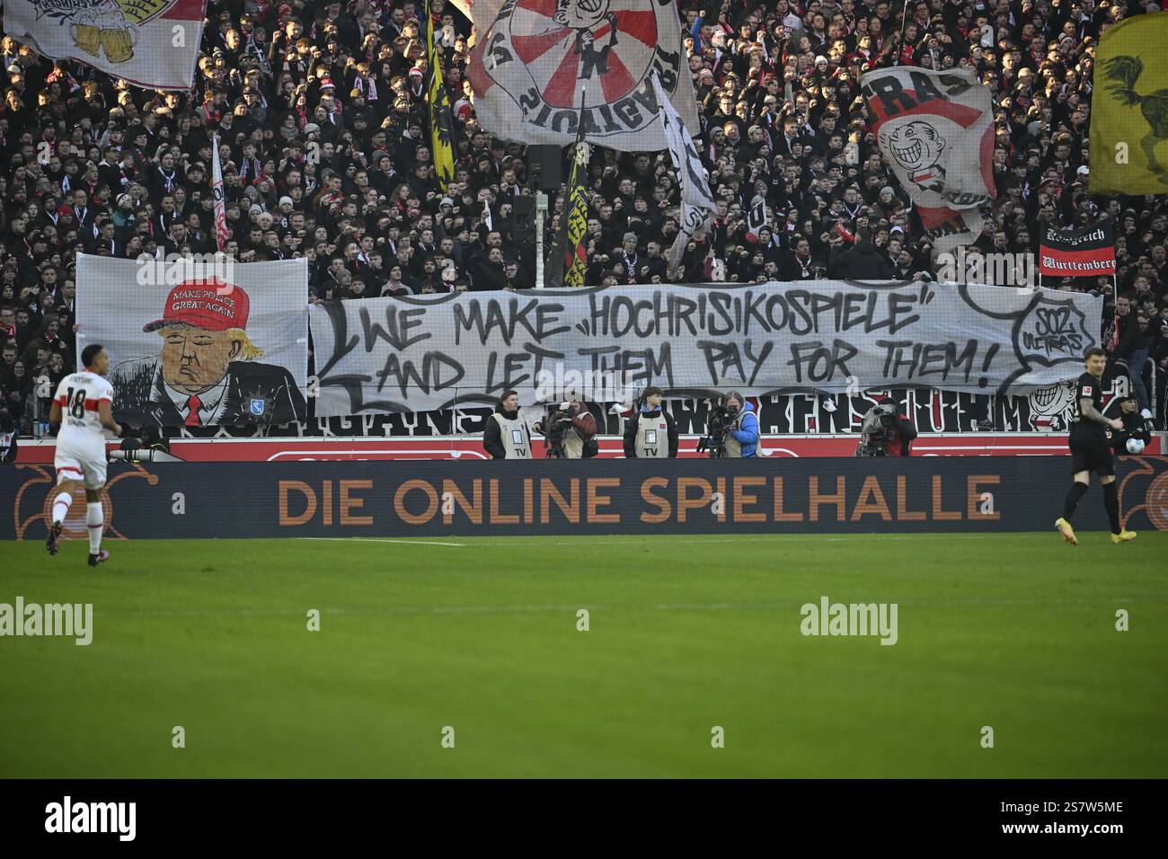 Banner, banner, poster, banner, protest with Donald Trump caricature ...